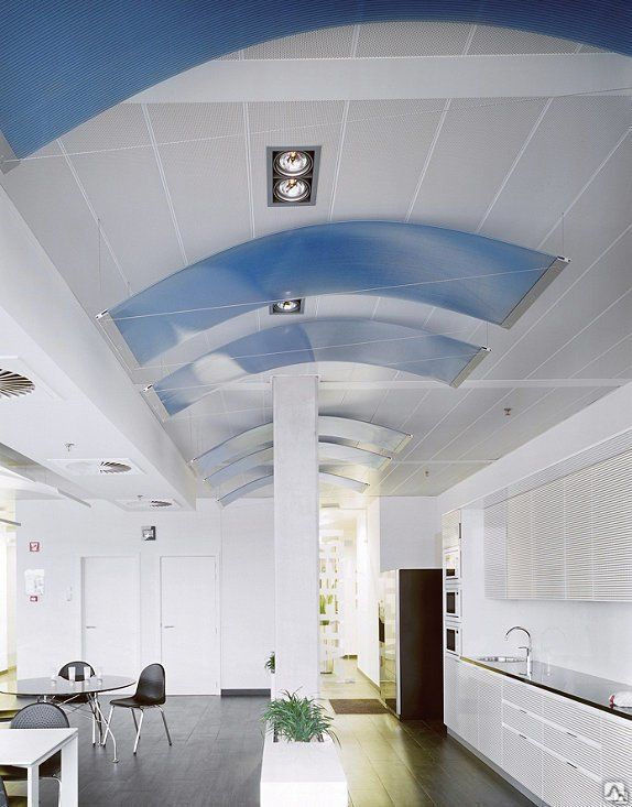 Интерьерный потолочный фрагмент ARMSTRONG INFUSIONS CANOPY цвет Полночь ...