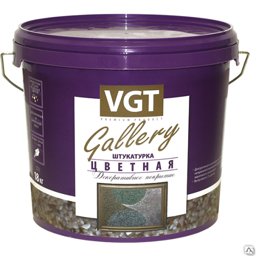 Штукатурка цветная крупнозернистая VGT (18 кг; 50 кг) купить за 1 360. ...